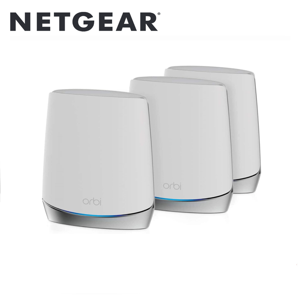 Orbi Tri-Band WiFi 6 Mesh System, 4.2Gbps, Router + 2 Satellites(RBK75 ...